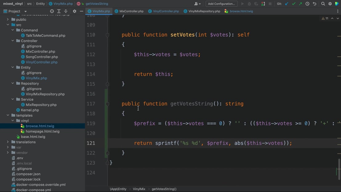 Custom Entity Methods & Twig Magic > Doctrine, Symfony 6 & the Database ... Custom Entity Methods & Twig Magic > Doctrine, Symfony 6 & the Database ...