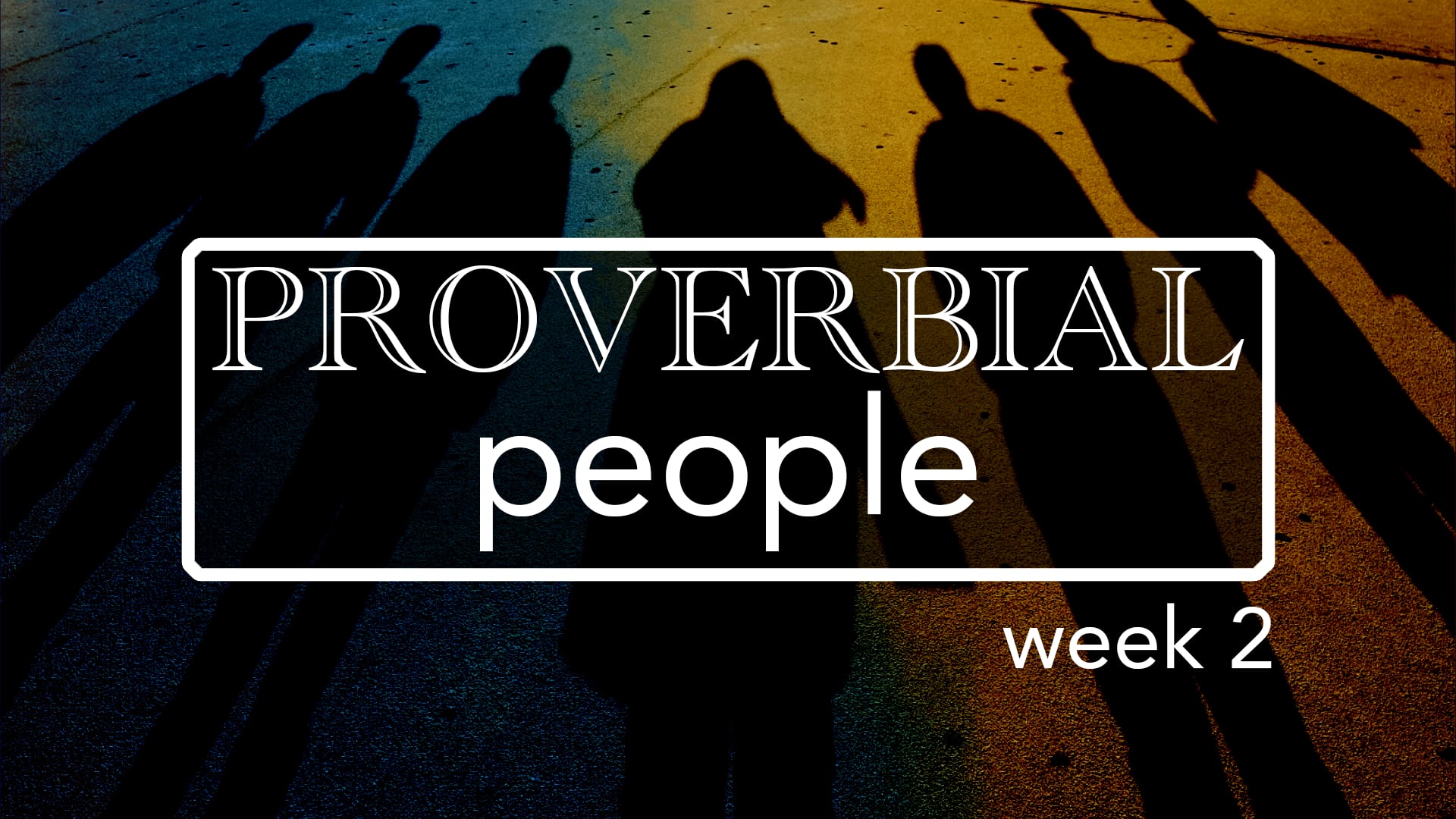 July 3rd, 2022 - Proverbial People - Week 2 - Marty Longcor on Vimeo