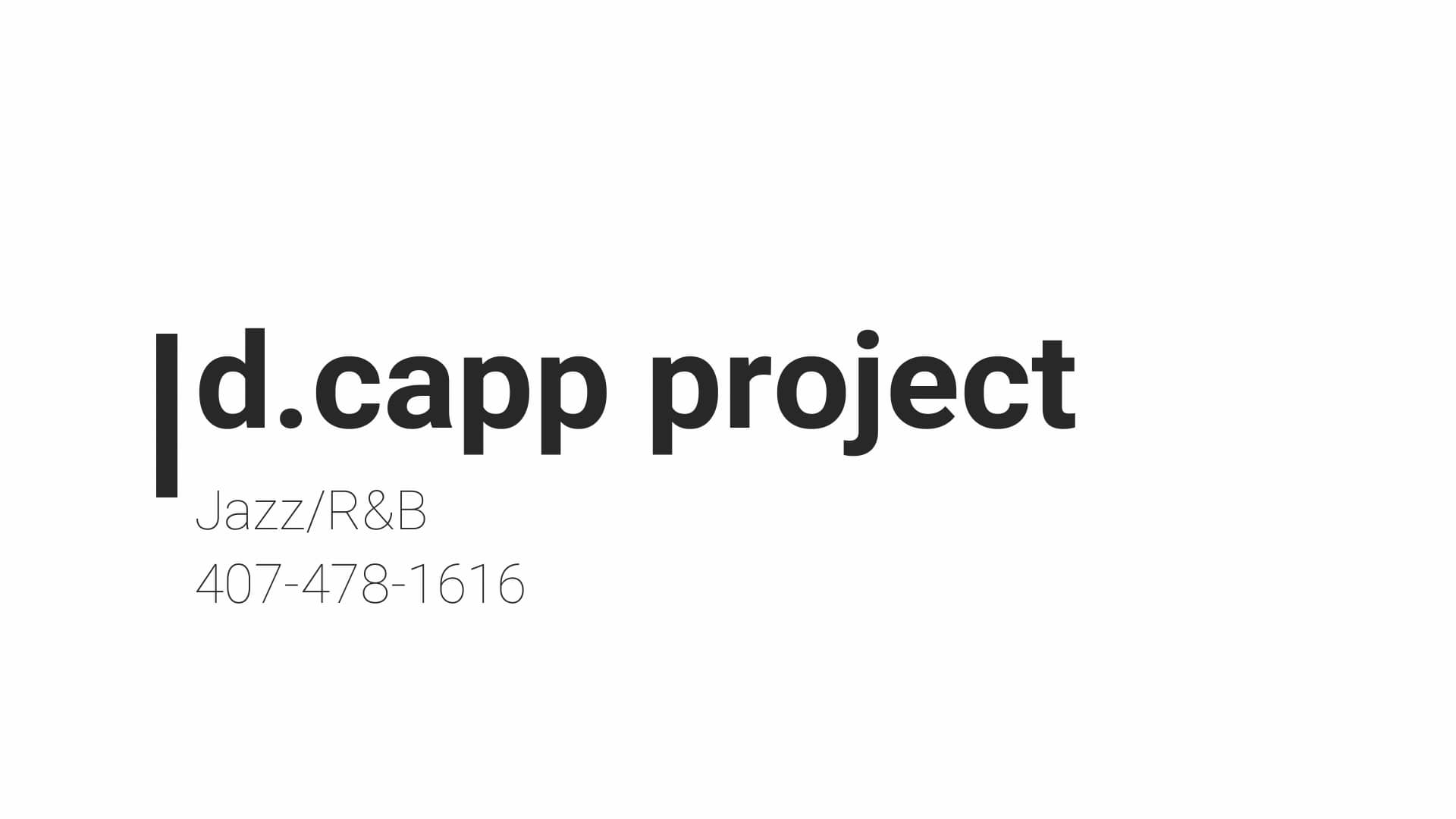 d.capp project on Vimeo
