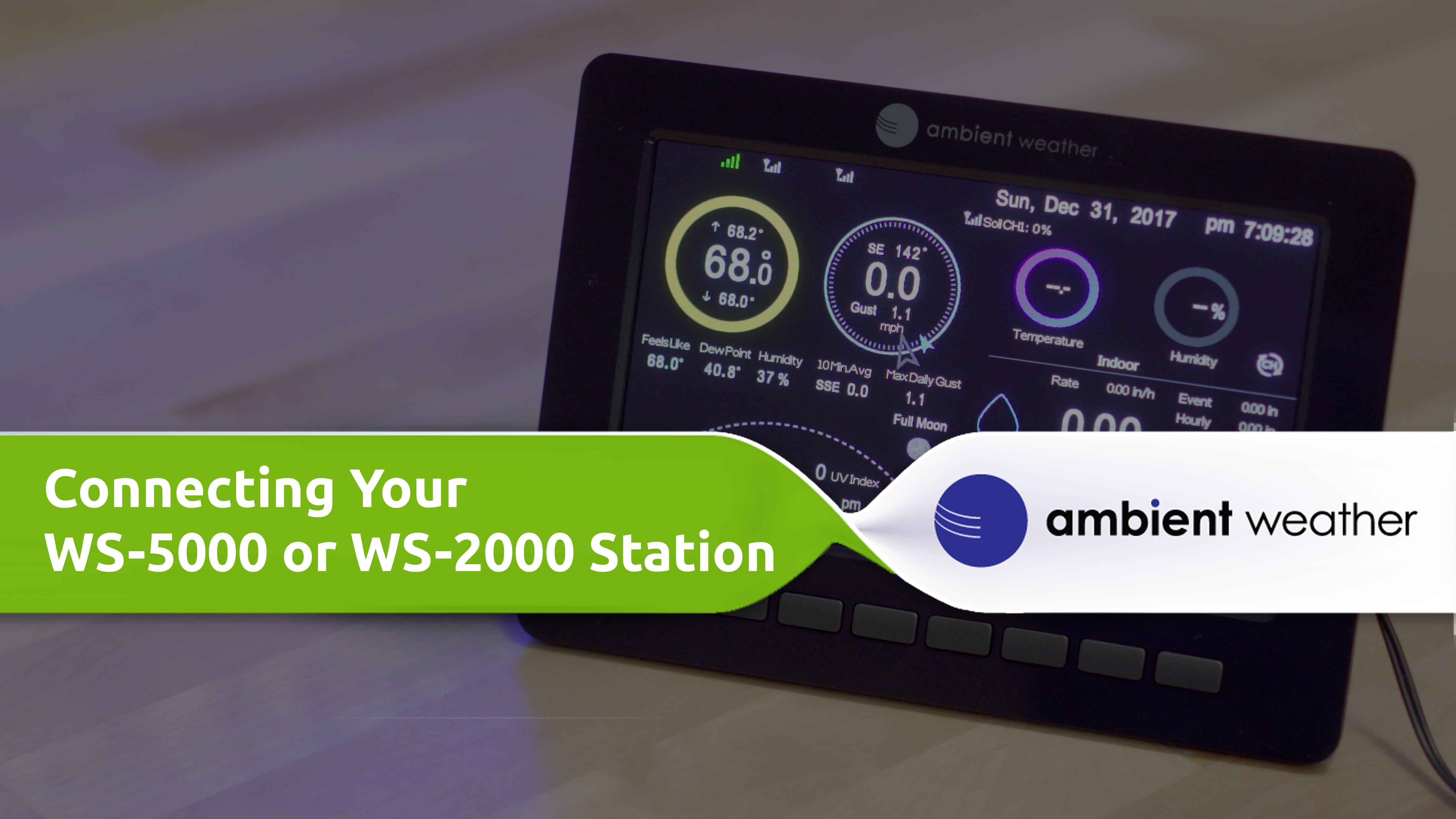 Connecting Your Ambient WS-5000 or WS-2000 Weather Station to Ambientweather.net on Vimeo