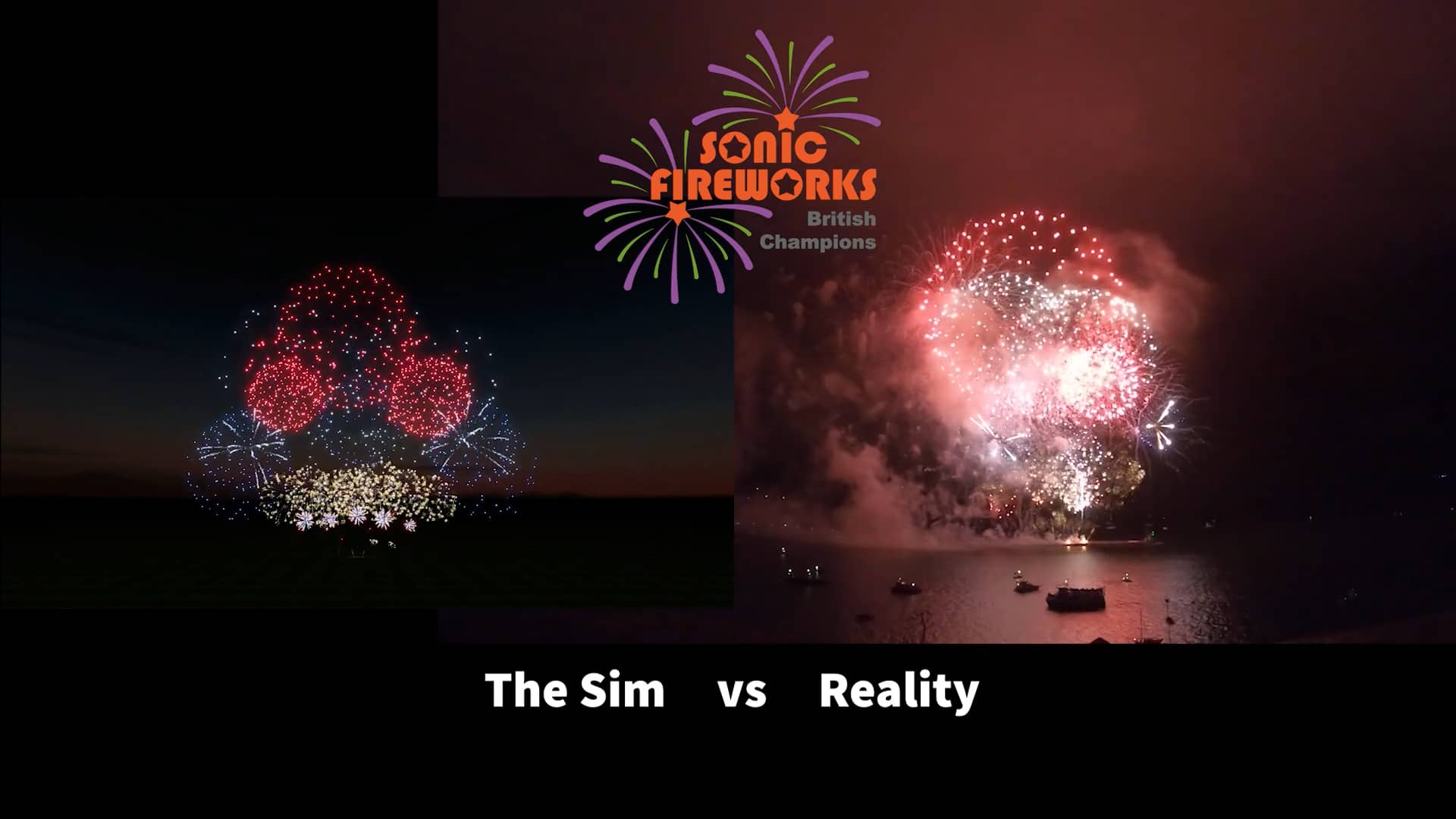 Winning British Fireworks Championships 2022 Display - Sim vs Reality ...