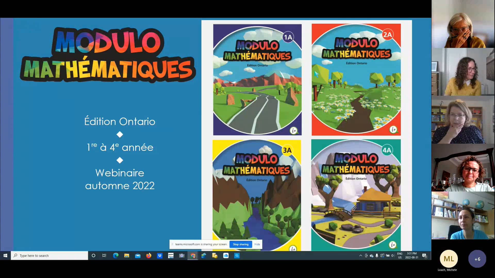 Présentation de Modulo Mathématiques – Édition Ontario 20220831 on Vimeo