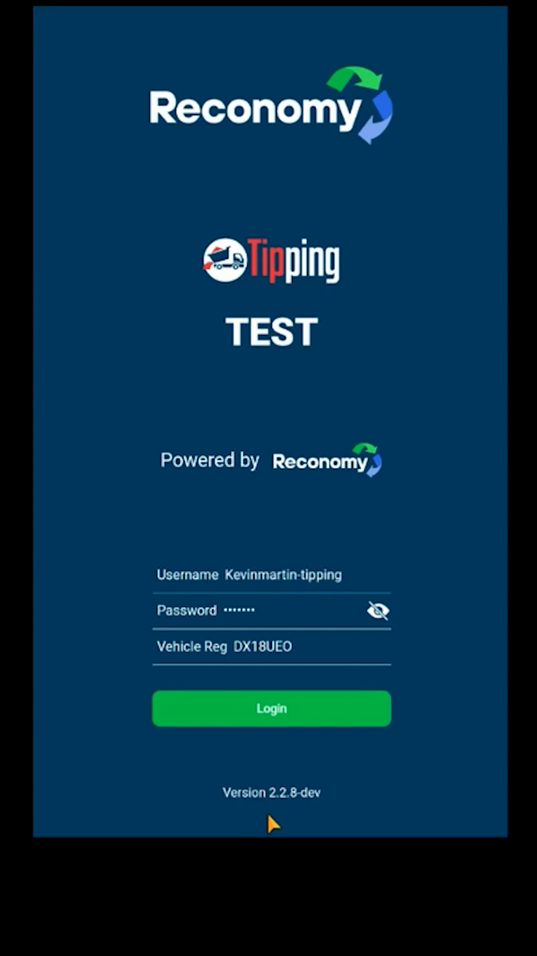Reconomy Tipping App Walkthrough