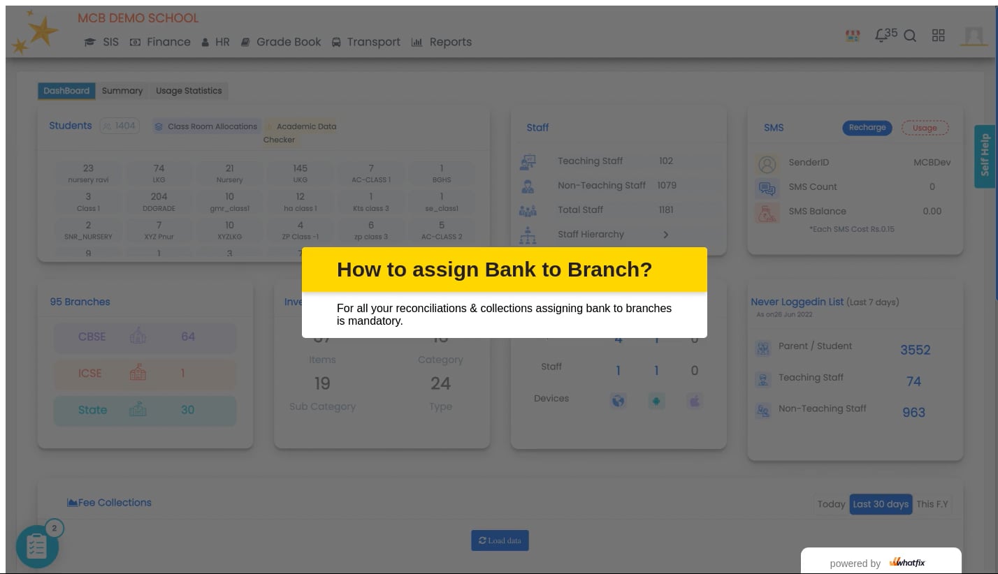 How to assign Bank to Branch? on Vimeo