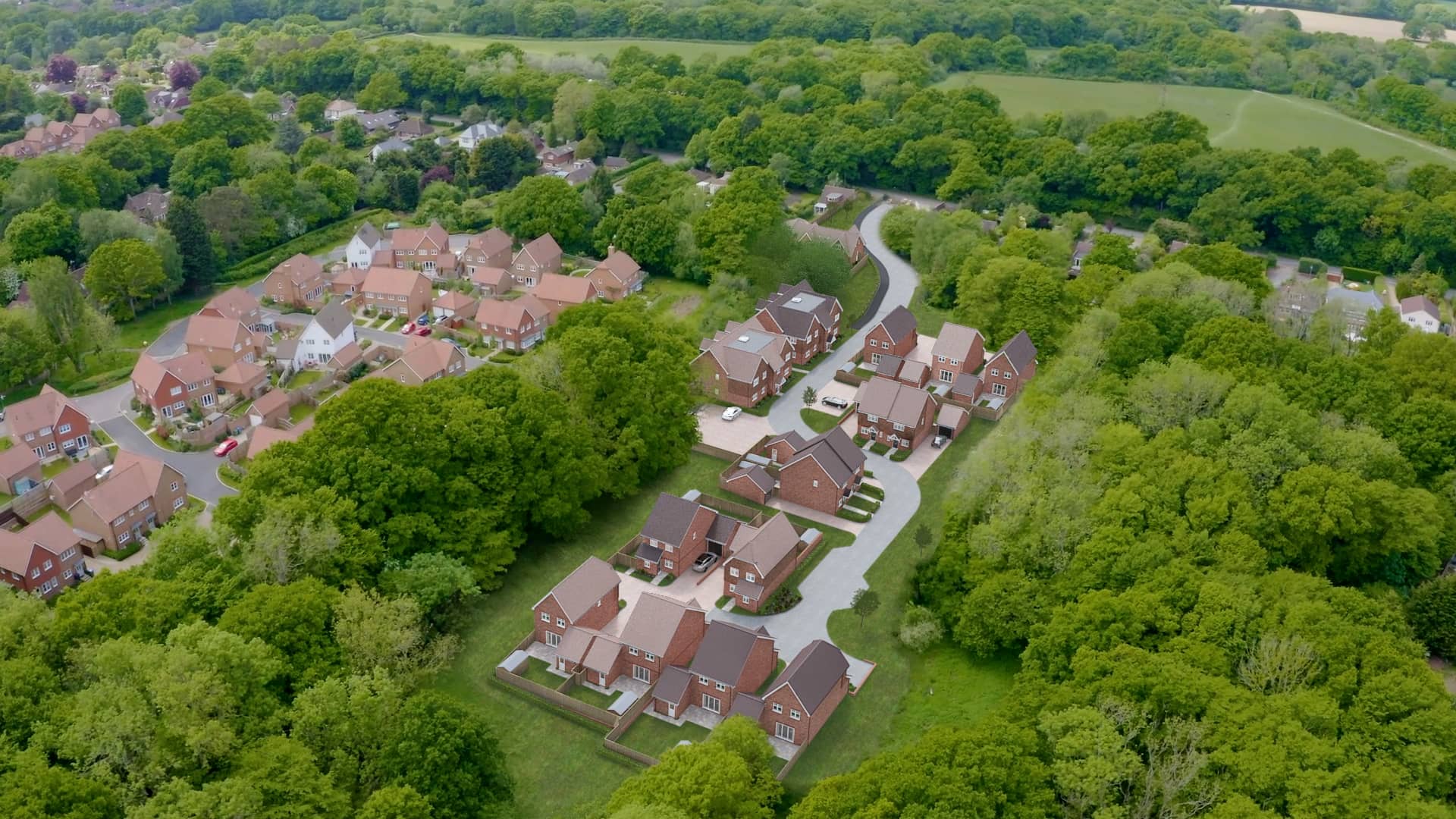 The Vale, Wivelsfield Drone CGI Montage on Vimeo