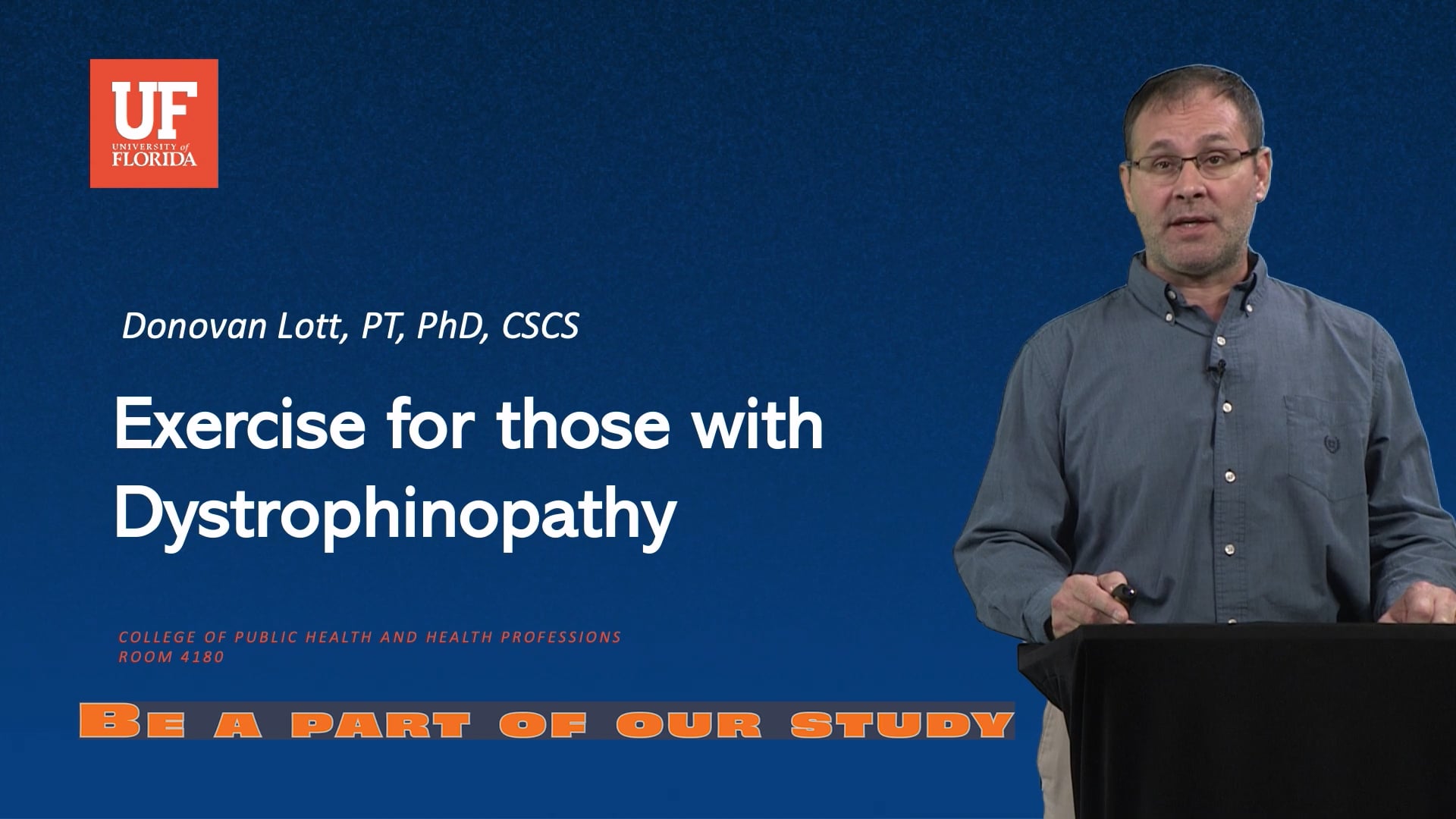 UF Exercise Study - Dystrophinopathy - Donovan Lott on Vimeo
