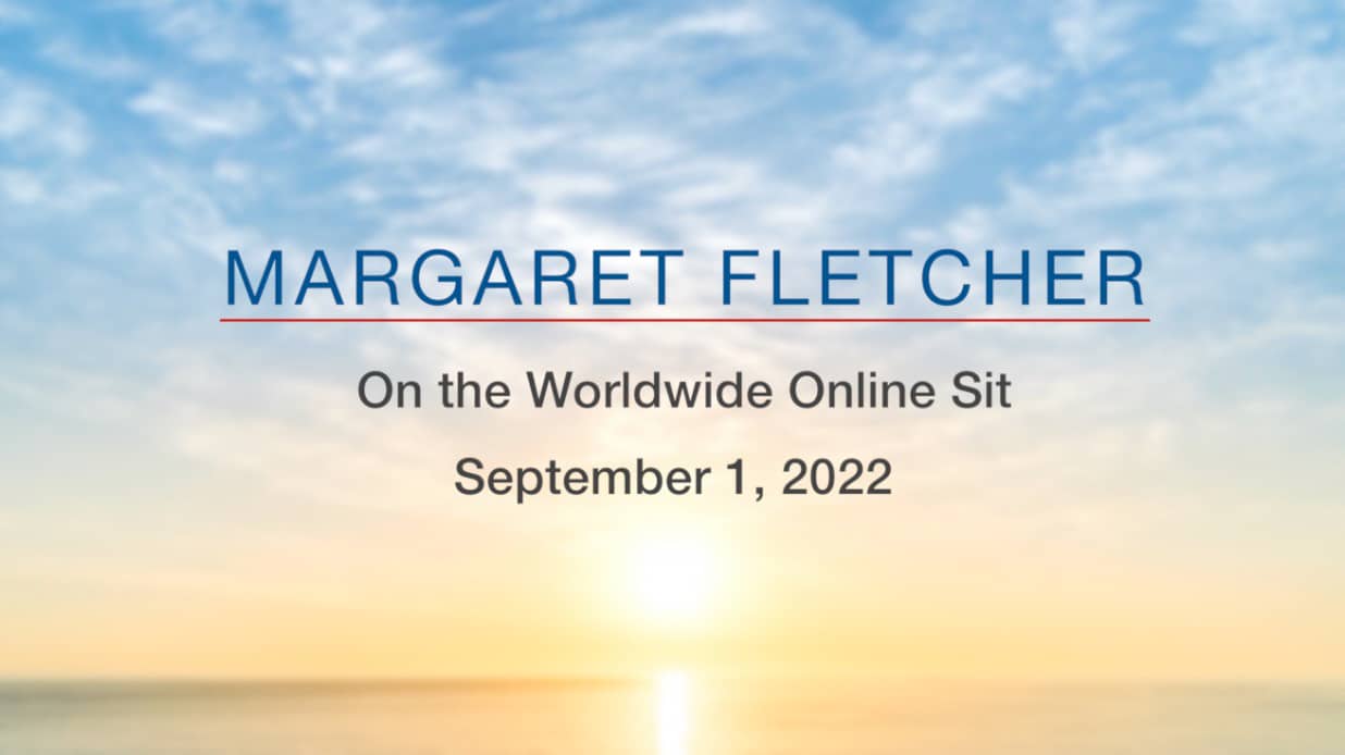 Margaret Fletcher on the East Coast Mindfulness Worldwide Online Sit ...