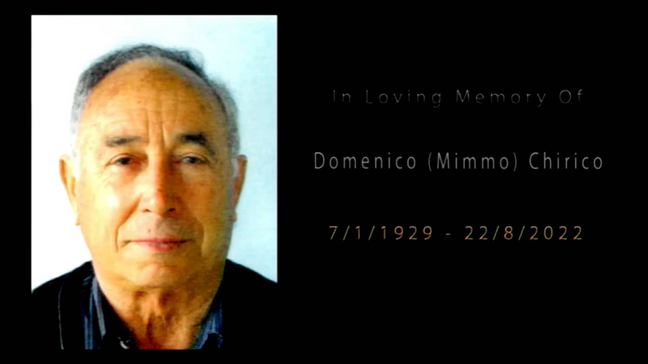 Funeral Service for Mr Domenico Chirico on Vimeo