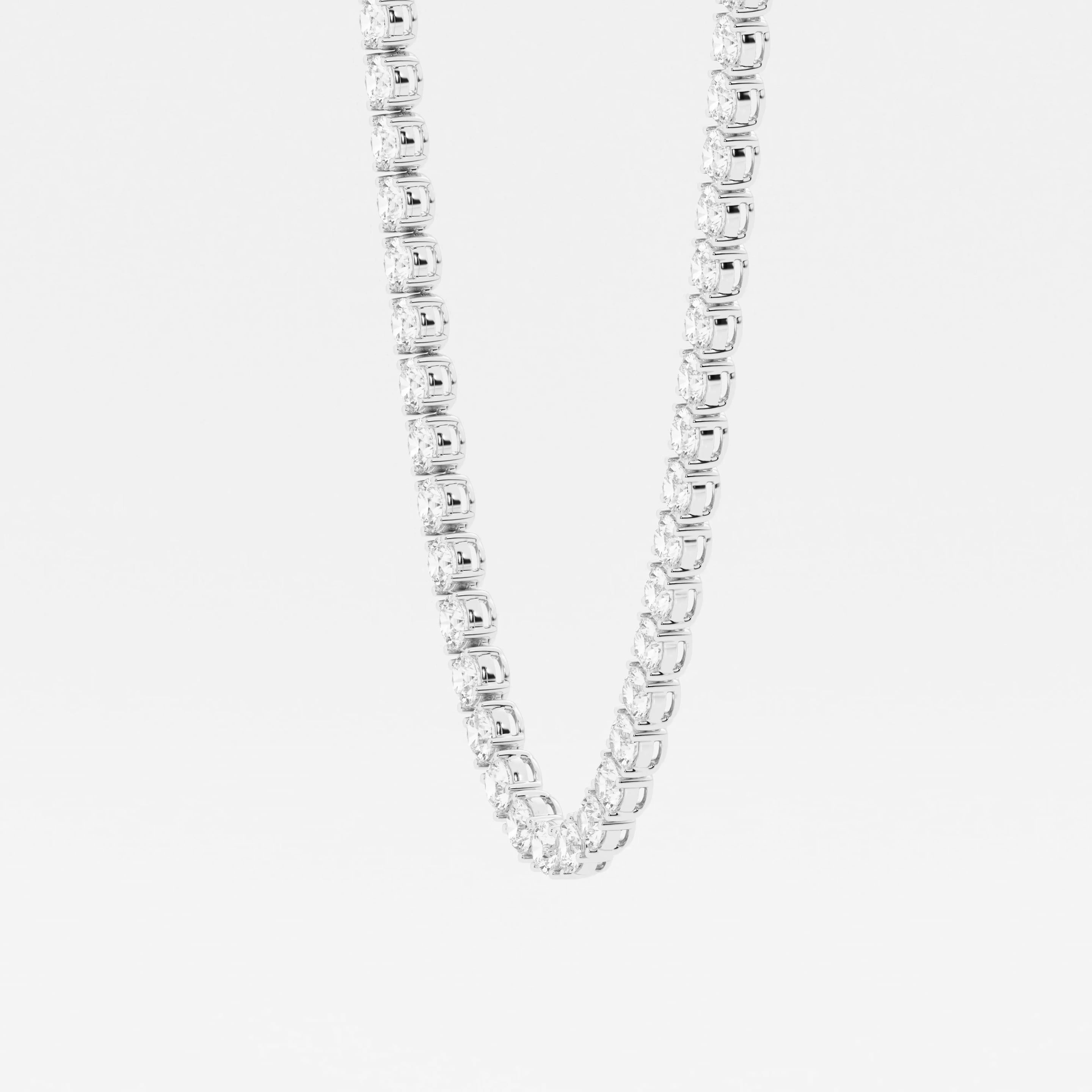 59 ctw Round Lab Grown Diamond Tennis Necklace - Grownbrilliance