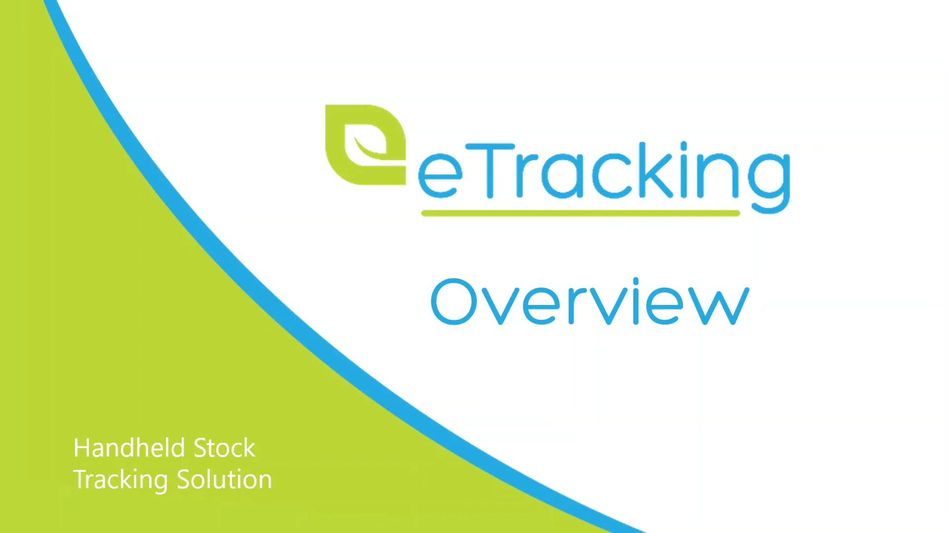 eTracking Overview