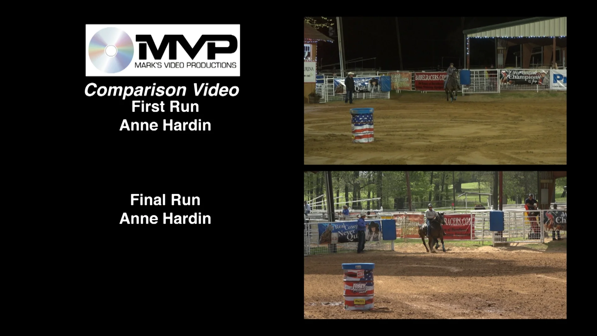 Anne Hardin 2022 Josey Spring 2 Barrel Racing Clinic Comparison 1st Run vs Final Run on Vimeo