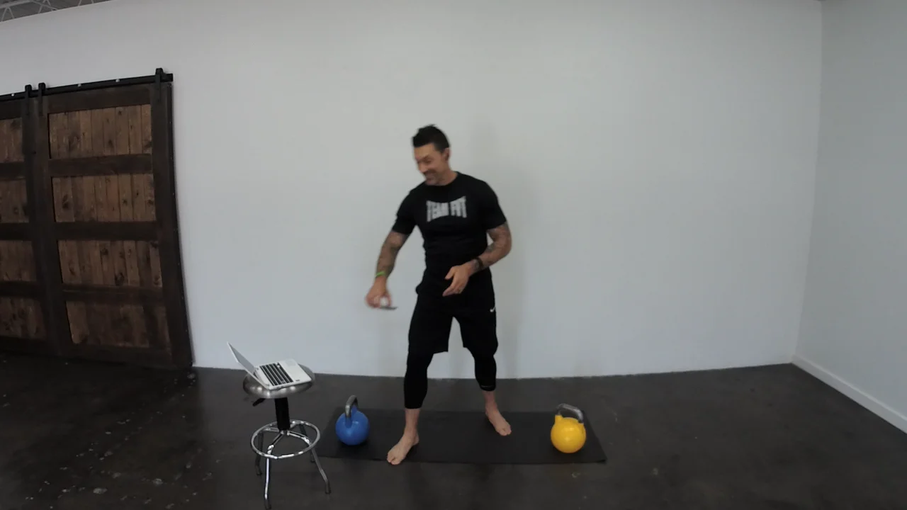 Week 2 workout 3 - KB Drop a Size Challenge.MP4 on Vimeo