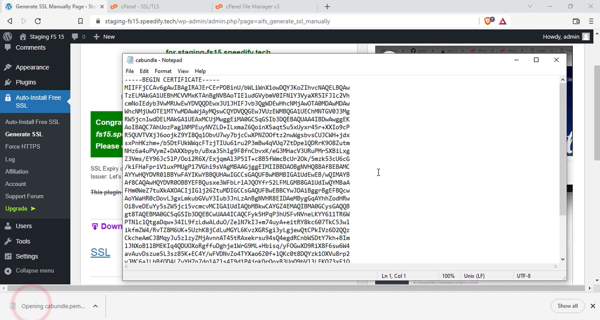 [cPanel] How to generate and install a Free SSL Certificate for your ...