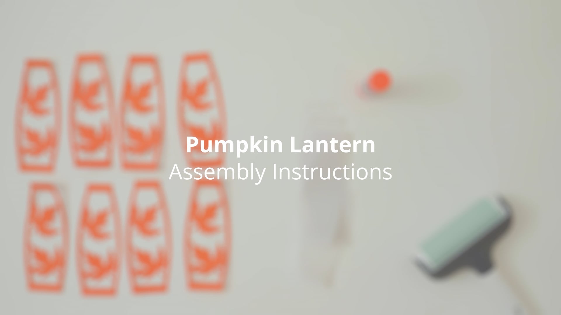 Pumpkin Lantern Assembly Instructions on Vimeo