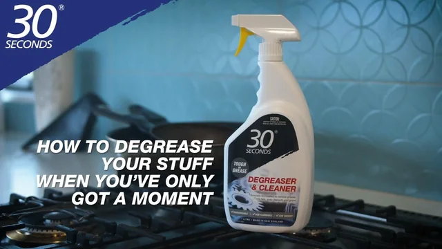 How to degrease using 30 SECONDS Degreaser & Cleaner on Vimeo