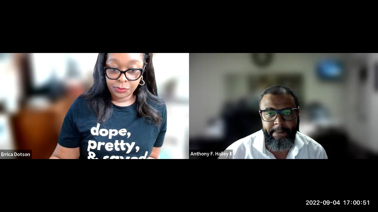 The Healing Space with Pastor Anthony Halley and Errica Dotson on Vimeo