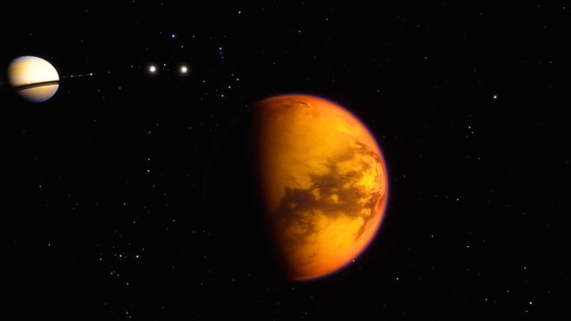 Moon, Titanium, Saturn. Free Stock Video - Pixabay