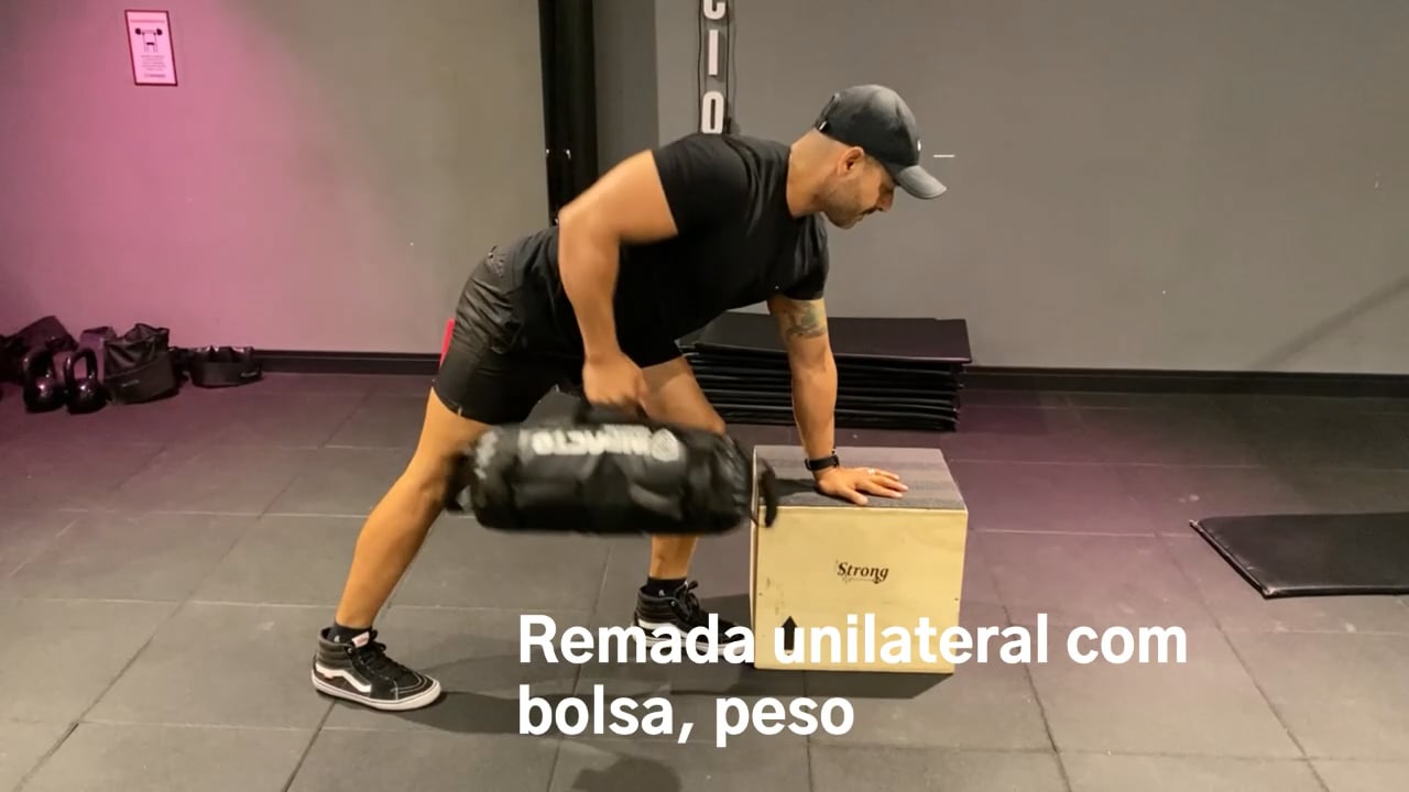 Remada unilateral com bolsa on Vimeo