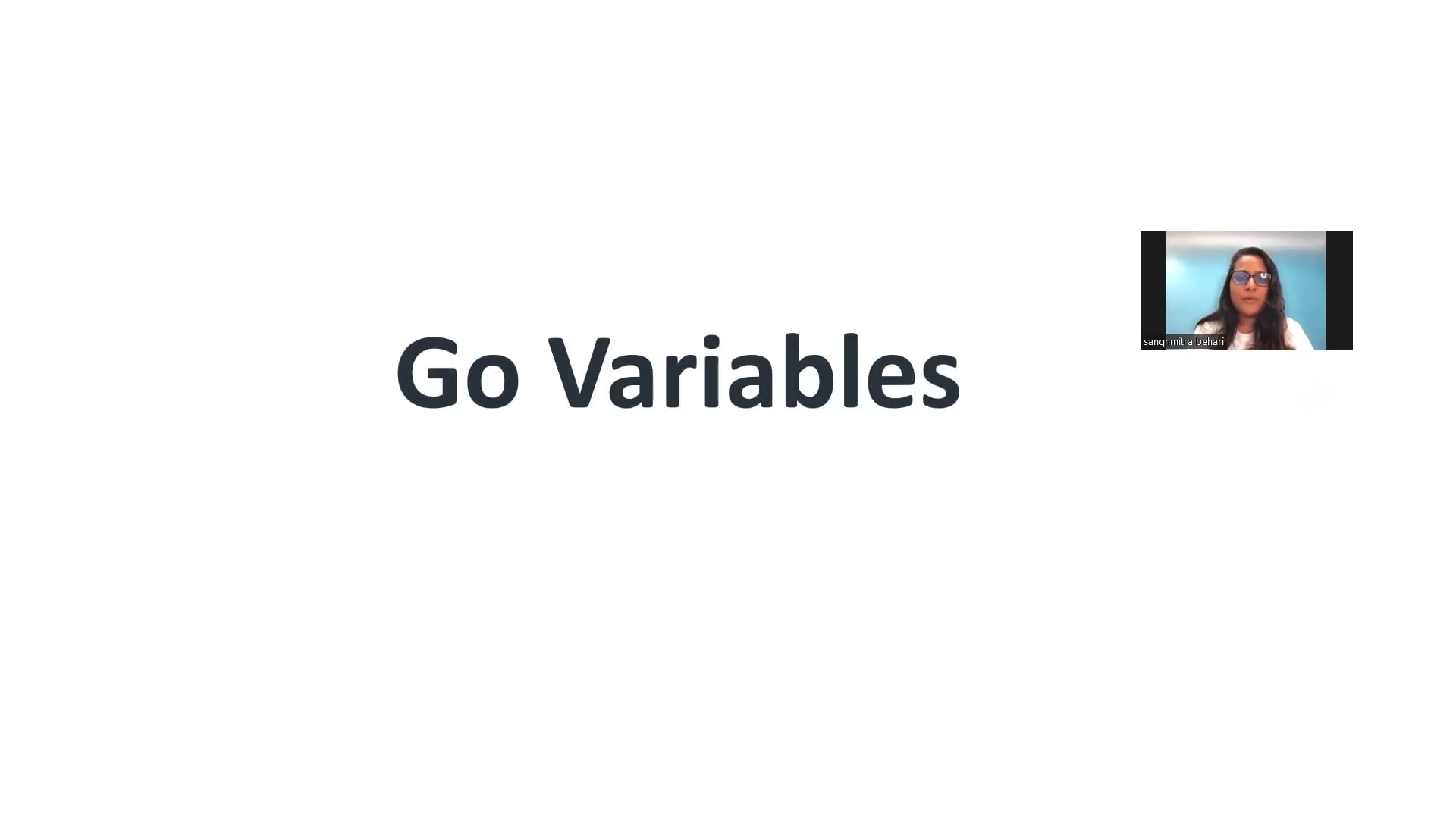 3.3.1 Go variables part-1 on Vimeo