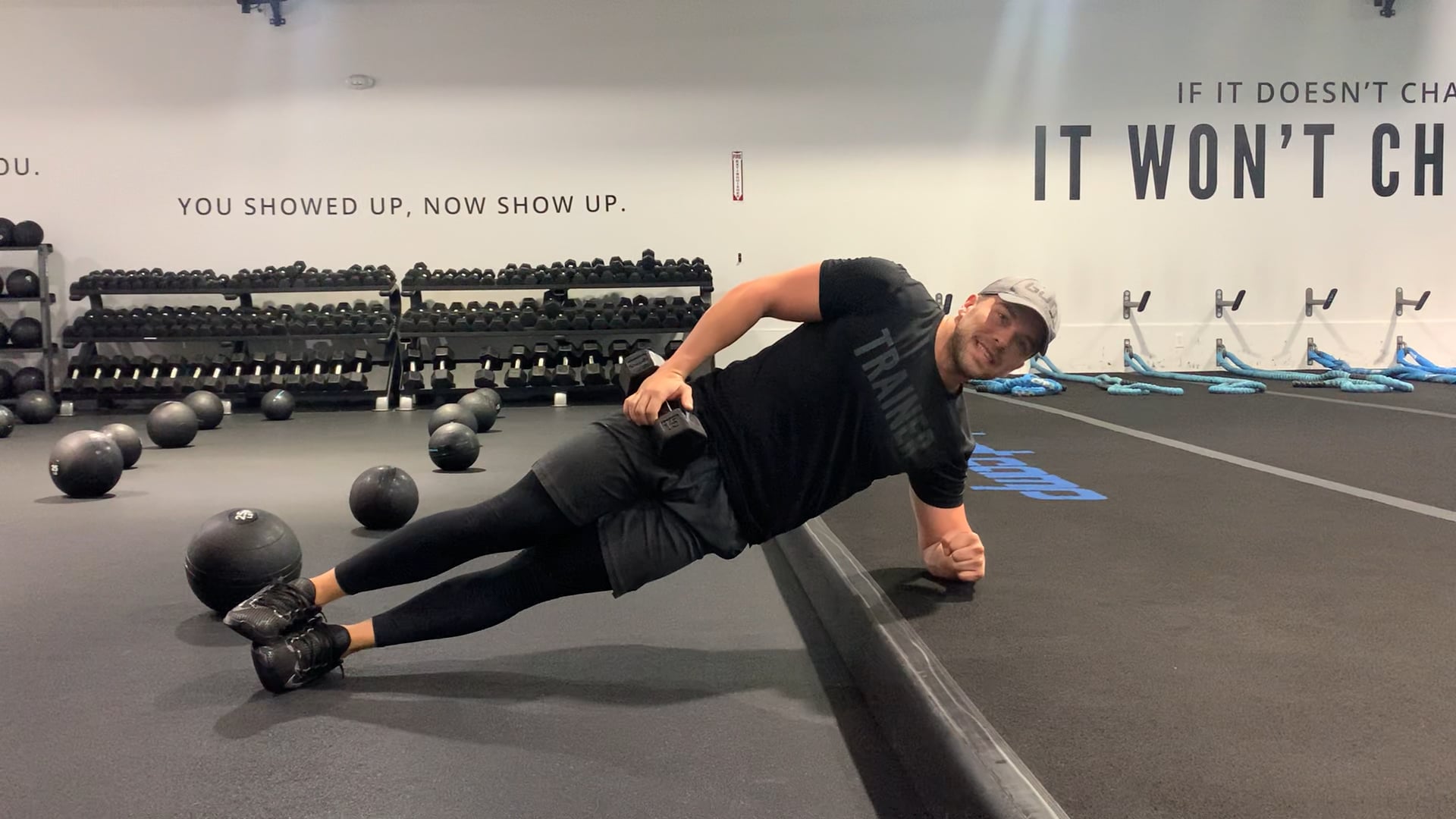 Ledge Weighted Side Plank Hip Dip on Vimeo