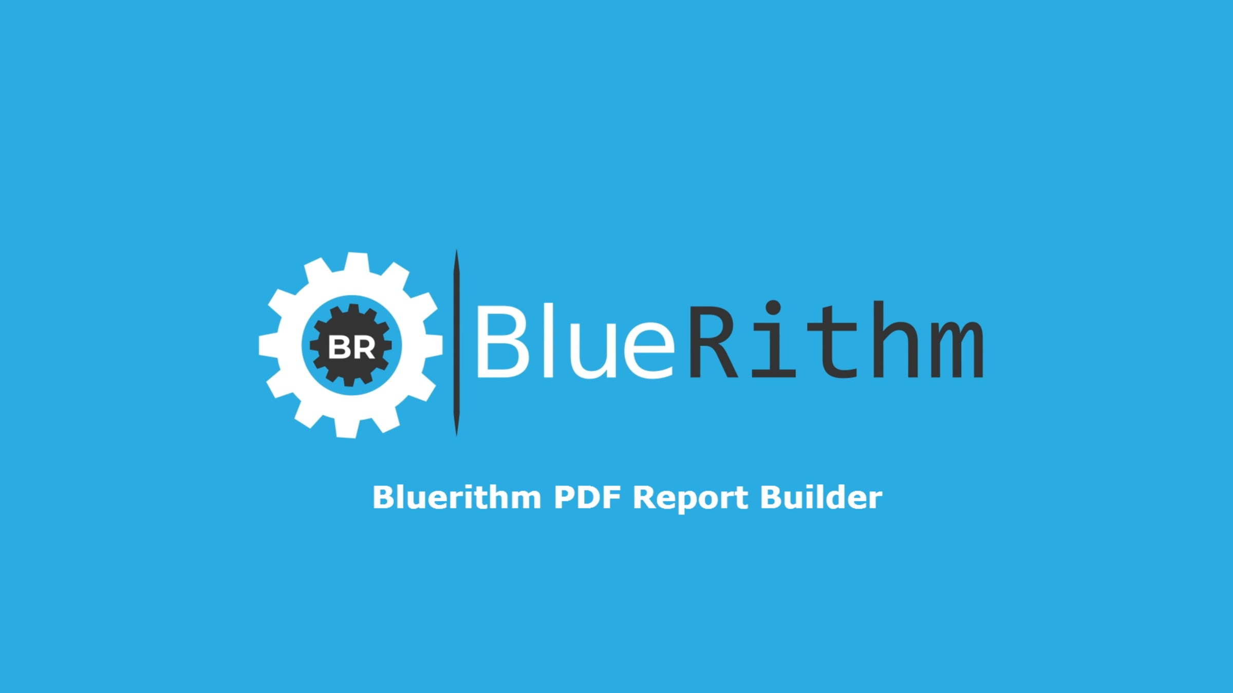 Bluerithm PDF Report Builder
