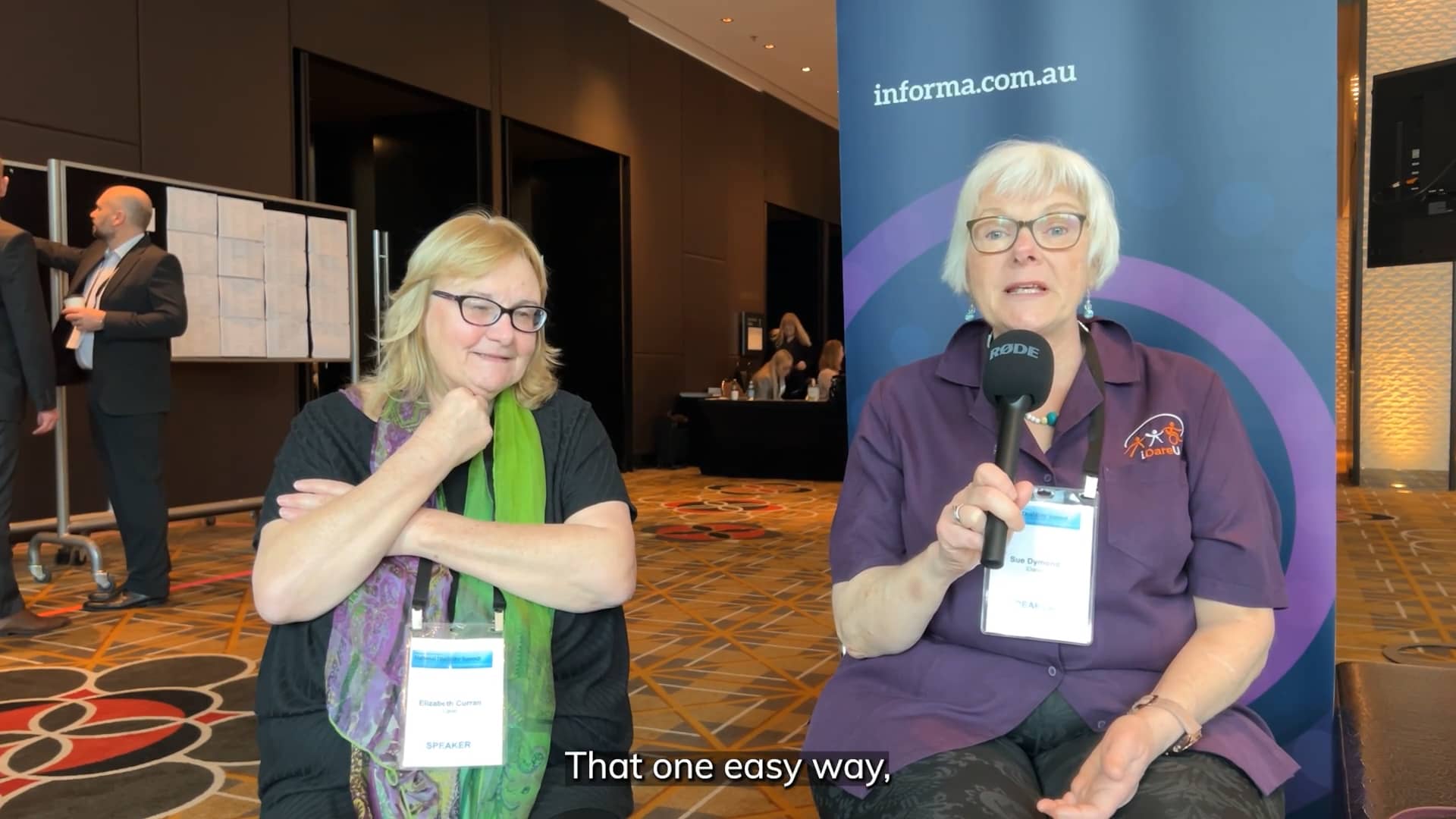 Sue Dymond & Elizabeth Curran talking about having a good life on Vimeo