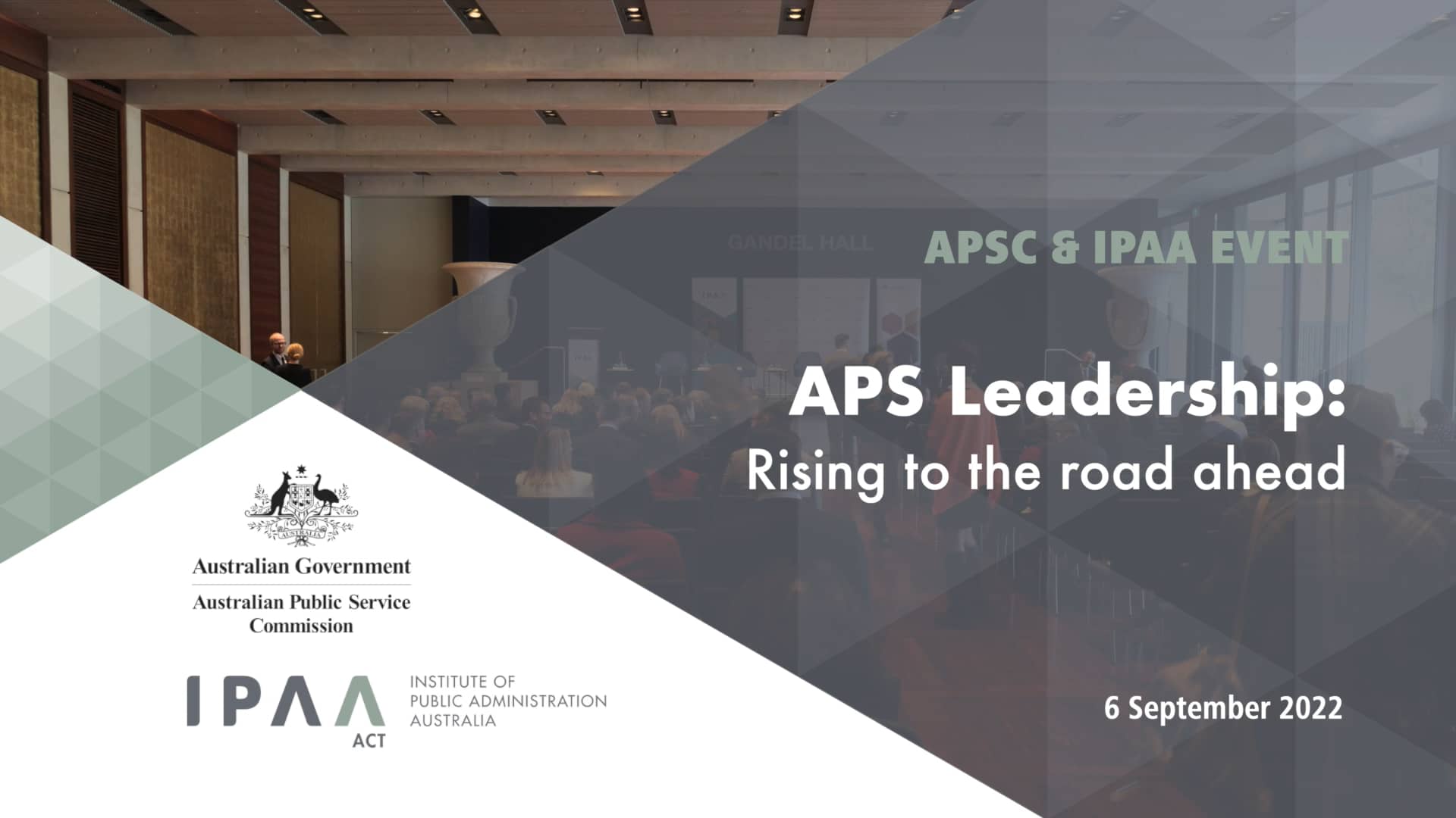APSC IPAA Event - APS Leadership.mp4 on Vimeo