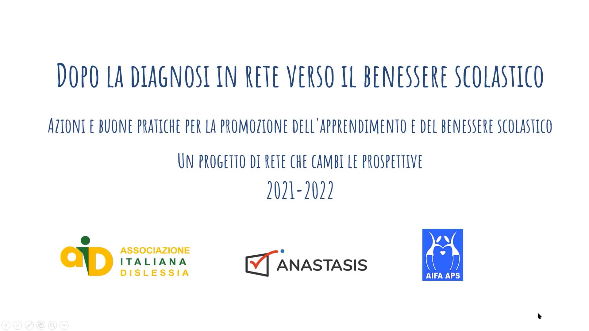 Progetto “Dopo la diagnosi in rete verso il benessere scolastico" on Vimeo