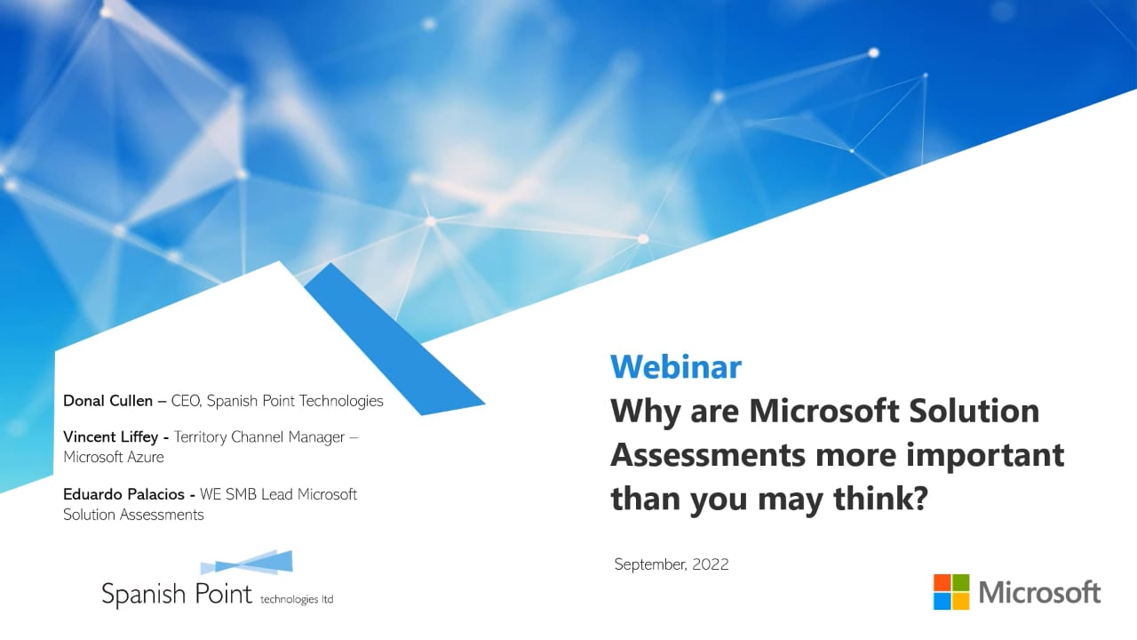 Why are Microsoft Solution Assessments more important than you may think? on Vimeo