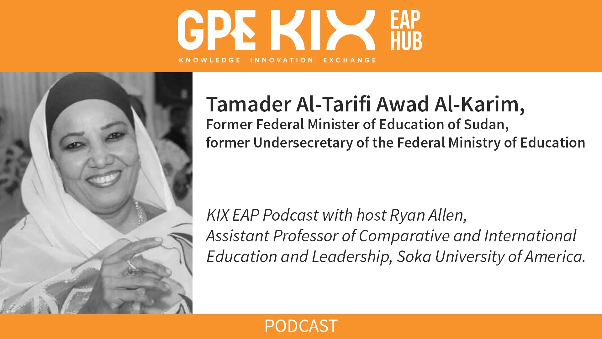 KIX EAP Podcast #17: Tamader Al-Tarifi Awad Al-Karim, the school ...