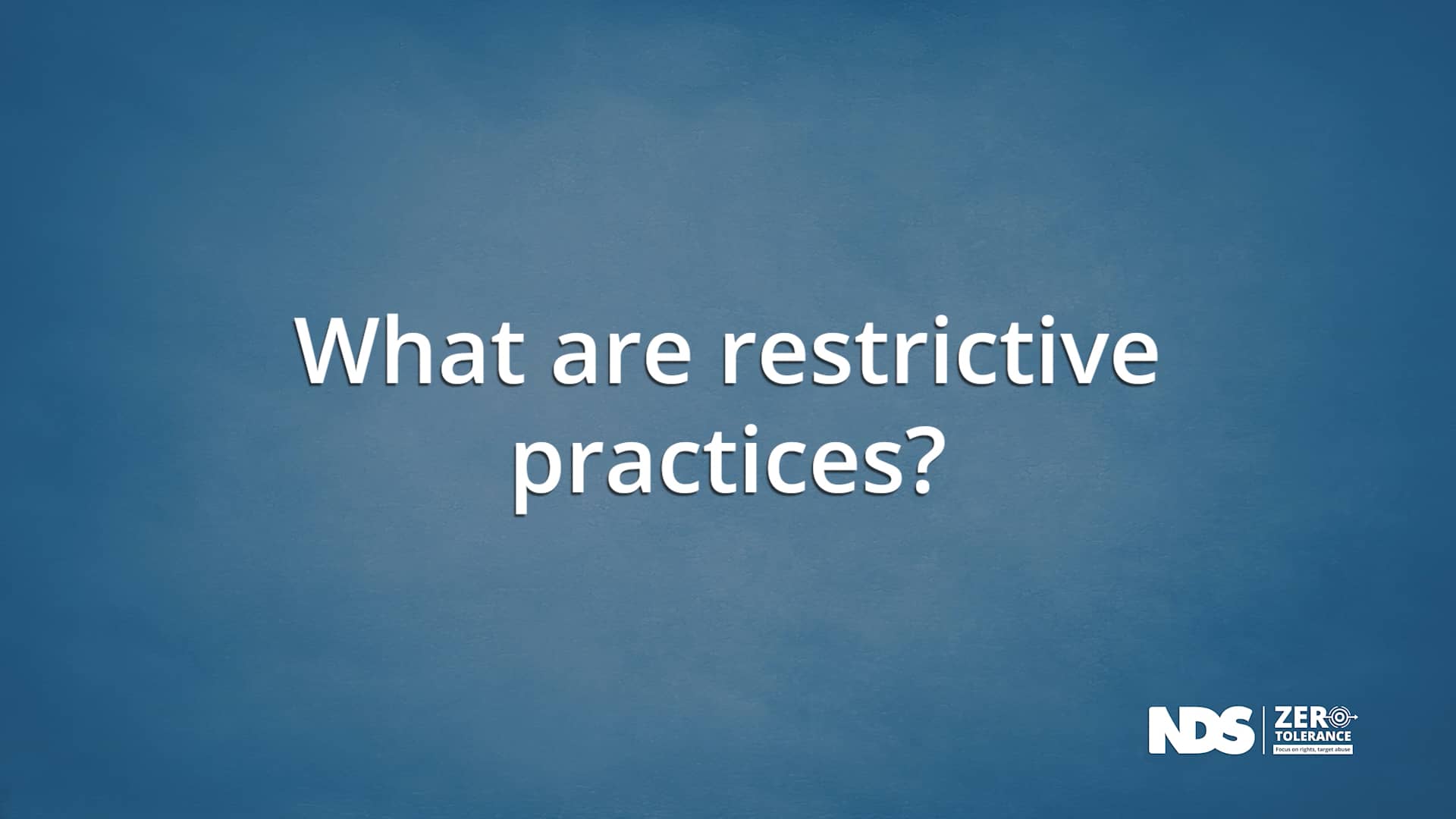 1.0 What are restrictive practices on Vimeo