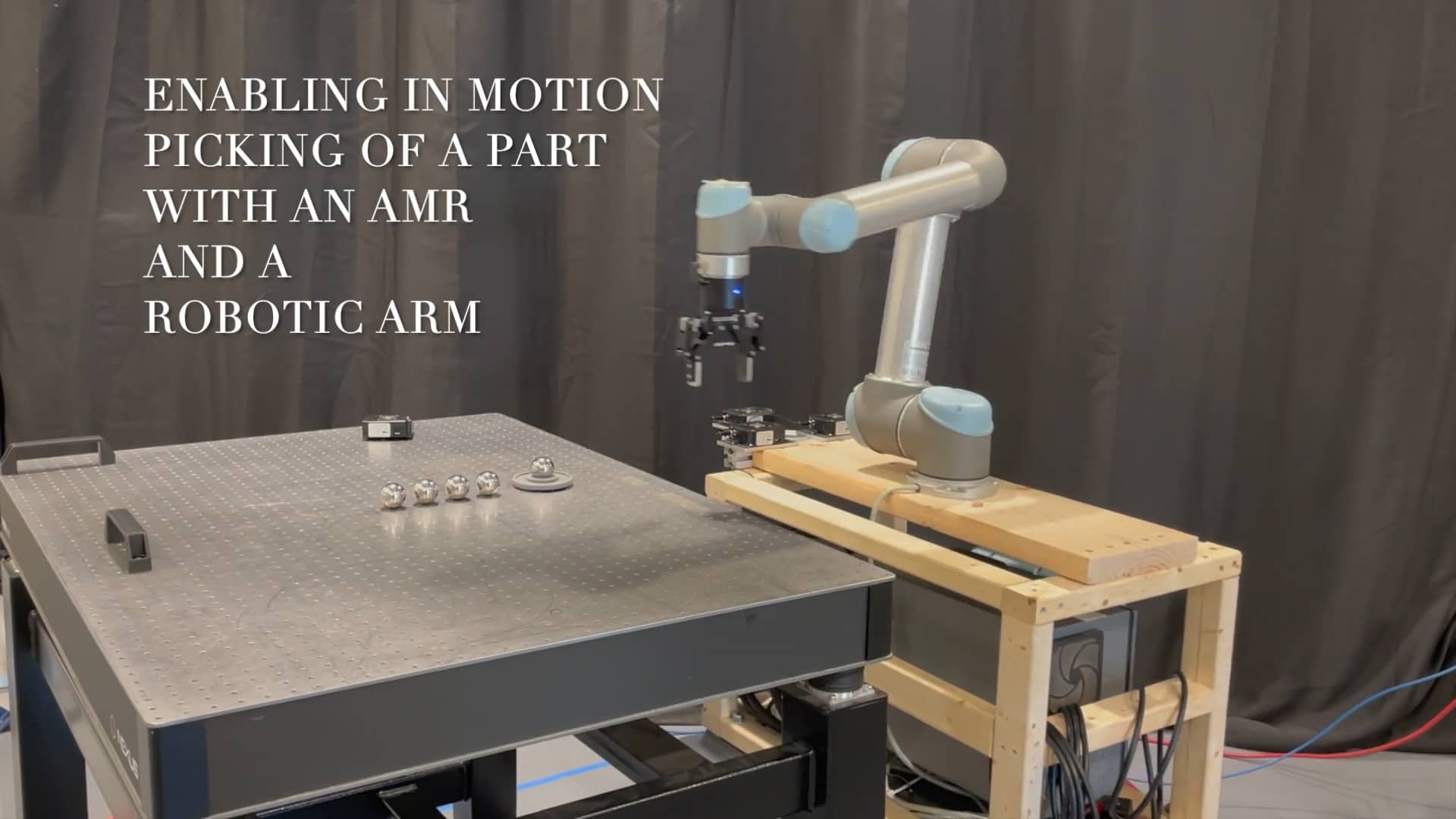 Robotic Arm on AMR Conducting an In-Motion Pick of a Part on Vimeo
