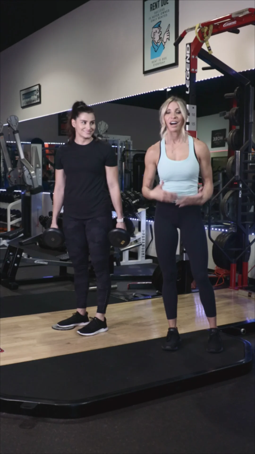 HP App Day 2 57 Dumbbell Sliding Reverse Lunge ex on Vimeo