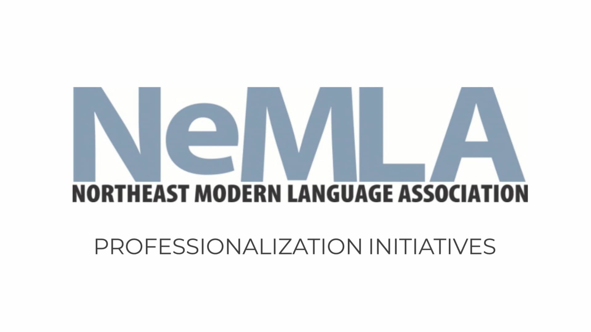 Professionalization at NeMLA on Vimeo