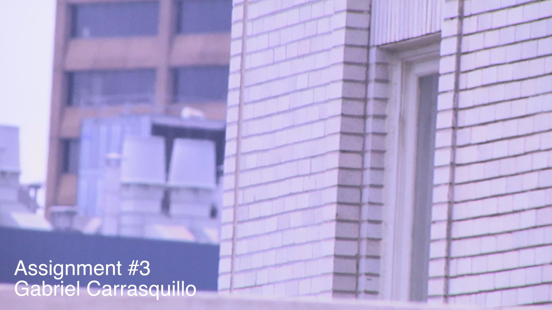 Assignment #3- Production 1 on Vimeo