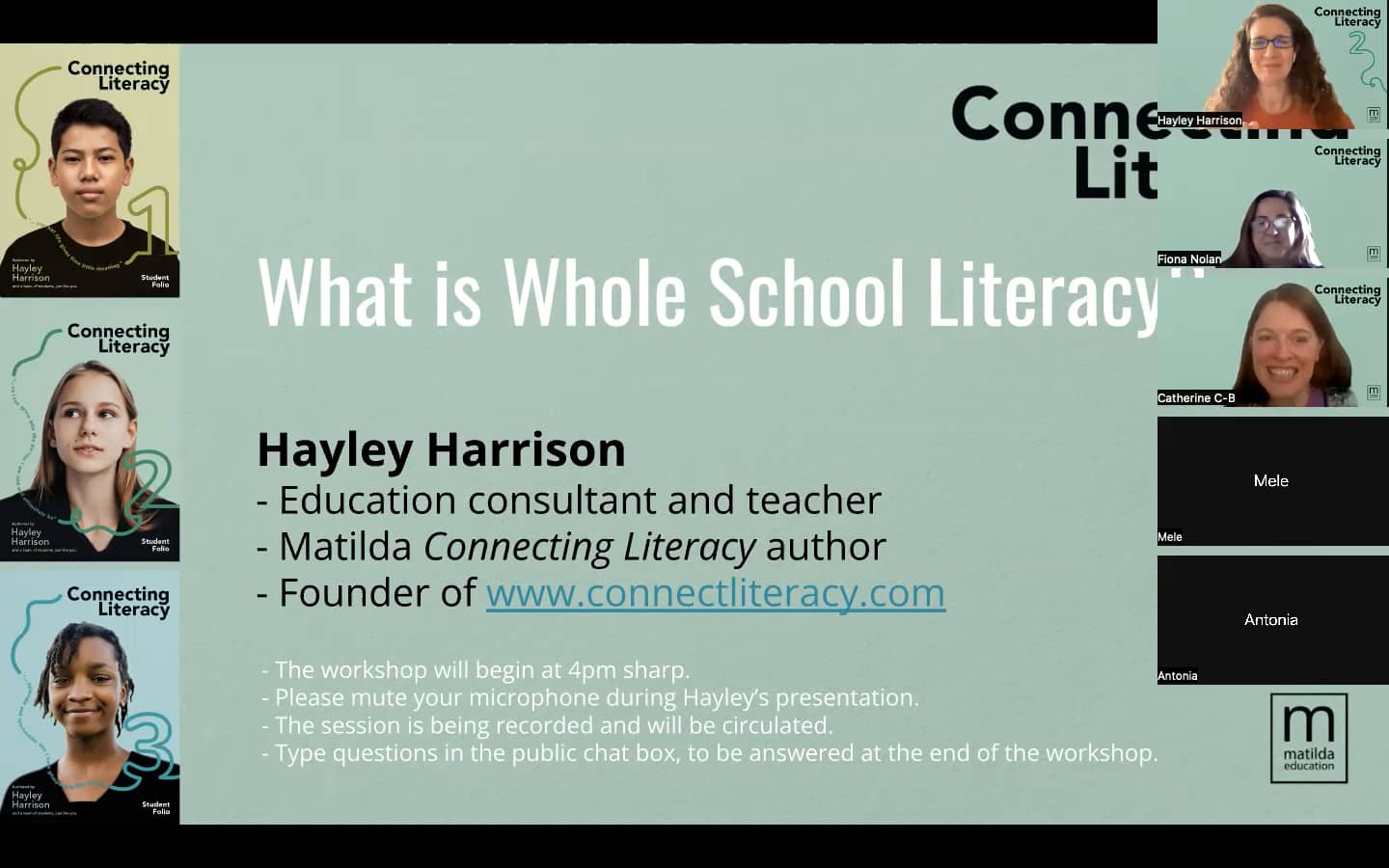 Connecting Literacy NSW session: Whole-school literacy webinar (07/09/22) with author Hayley ...