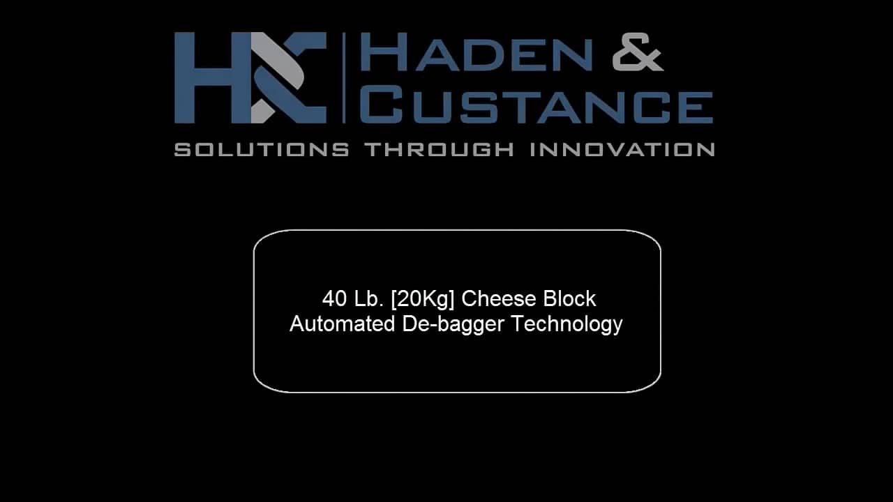 40Lb [20Kg] Cheese Block De-bagging on Vimeo