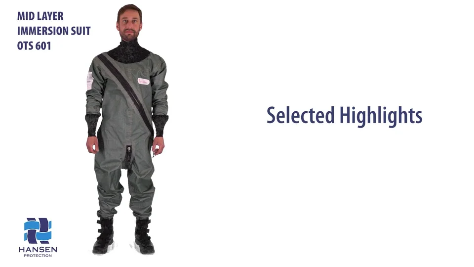 OTS 601 MID LAYER IMMERSION SUIT - Selected Highlights