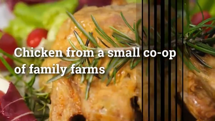 Natural humanely raised chicken from a small co-op of family farms ...