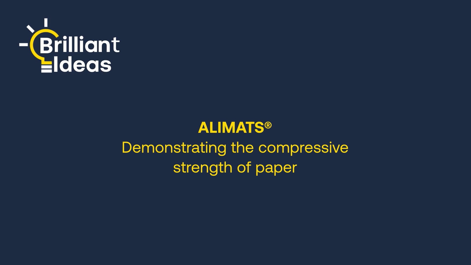 ALIMATS® - Compressive strength of paper on Vimeo