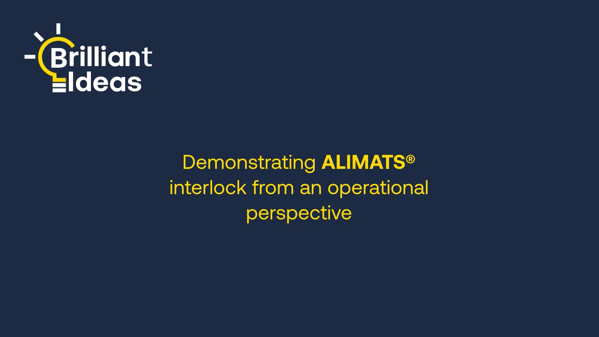 ALIMATS® - Demonstrating the interlock on Vimeo
