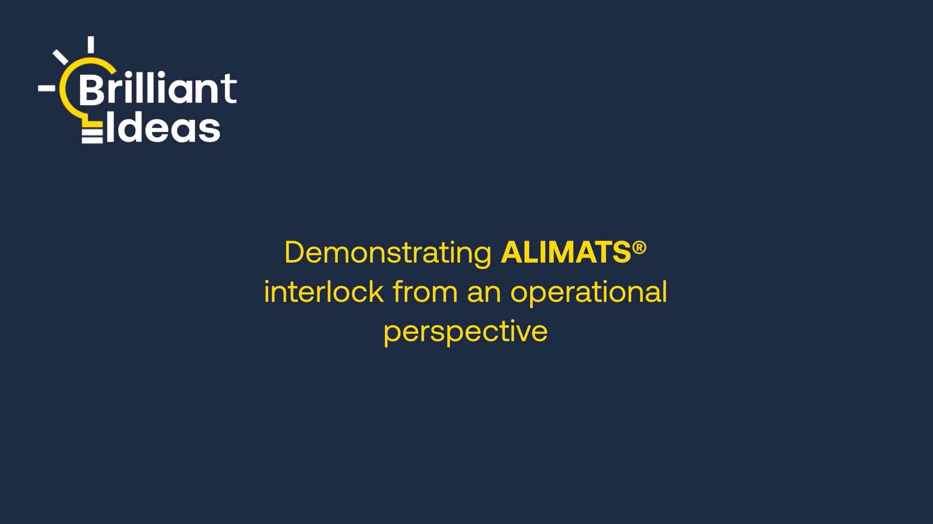 ALIMATS® - Demonstrating the interlock on Vimeo