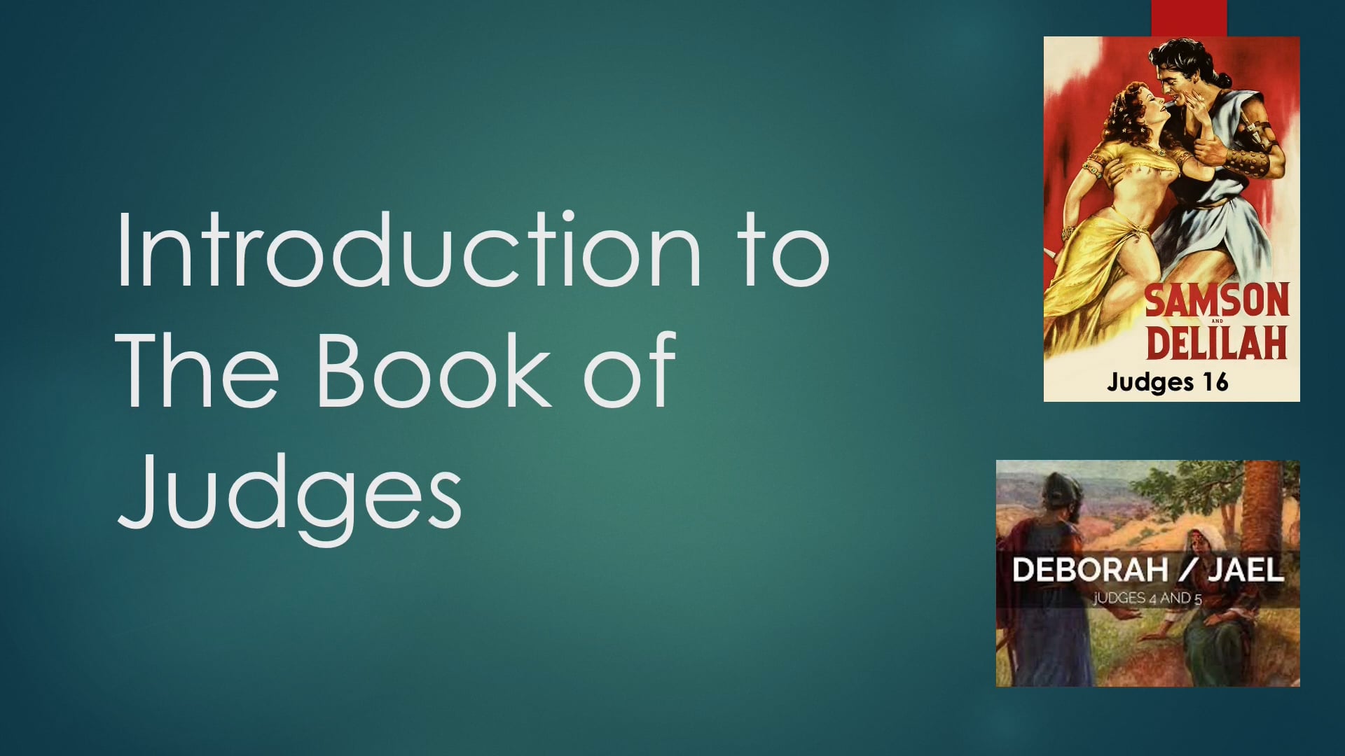 Introduction to The Book of Judges.mov on Vimeo