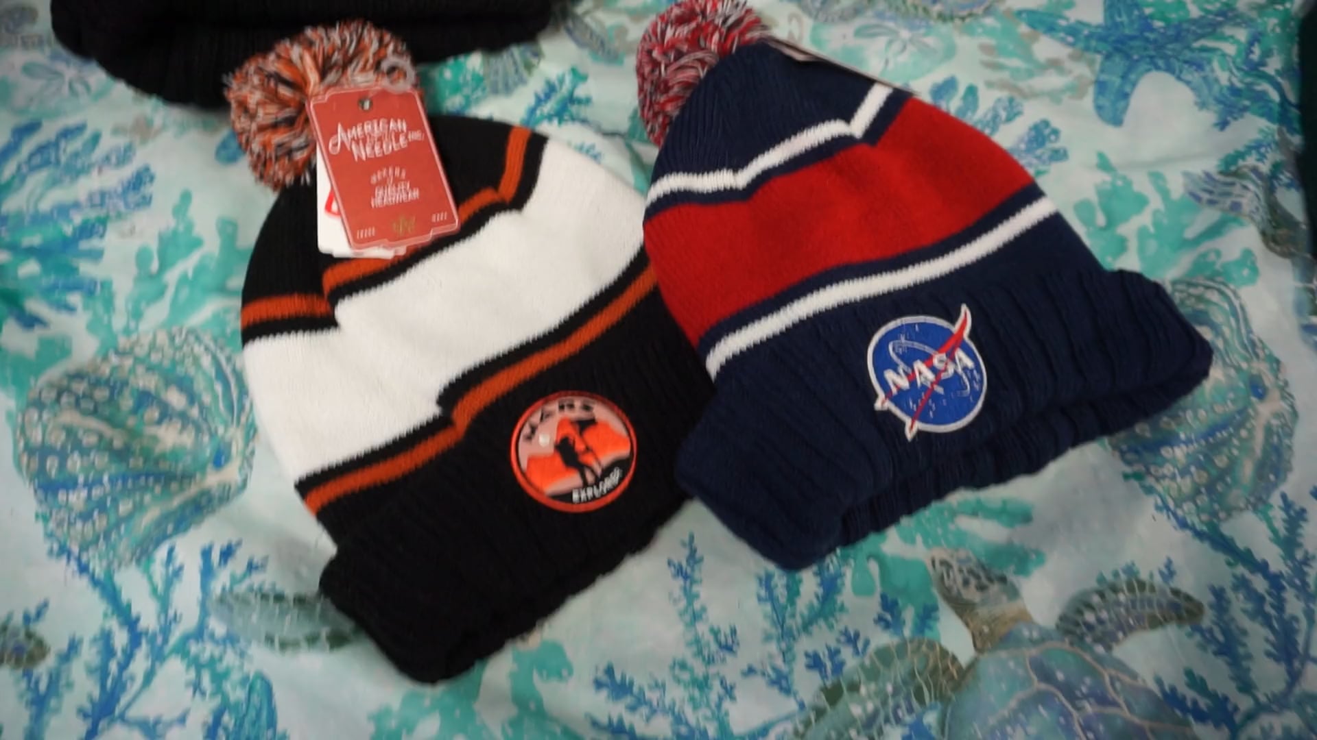 $112!!!! 17pc AMERICAN NEEDLE Mars & NASA Knit Snow Hat Beanies #28395z ...