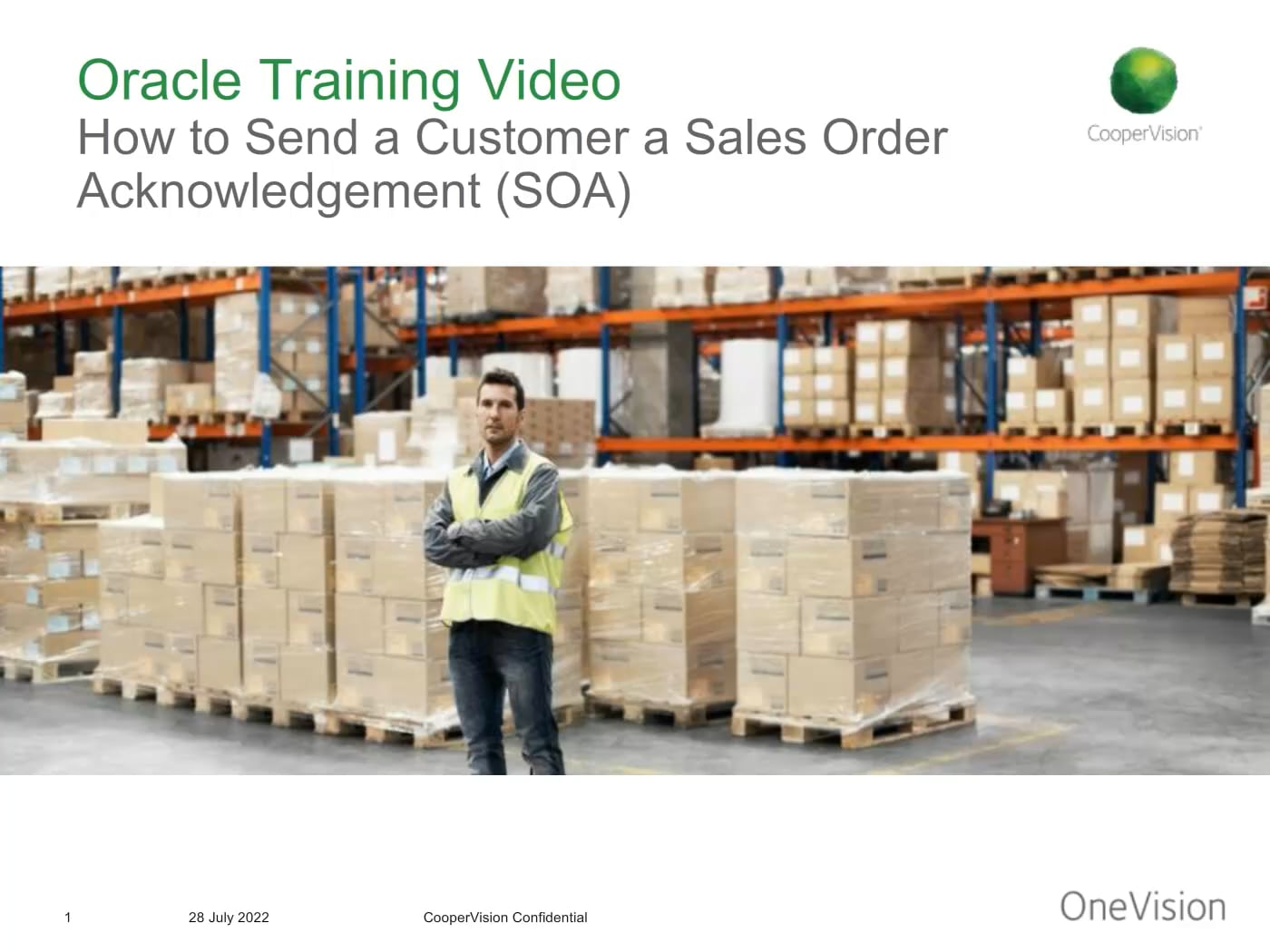 OE11 - OTC - How to Send a Customer a Sales Order Acknowledgement (SOA ...