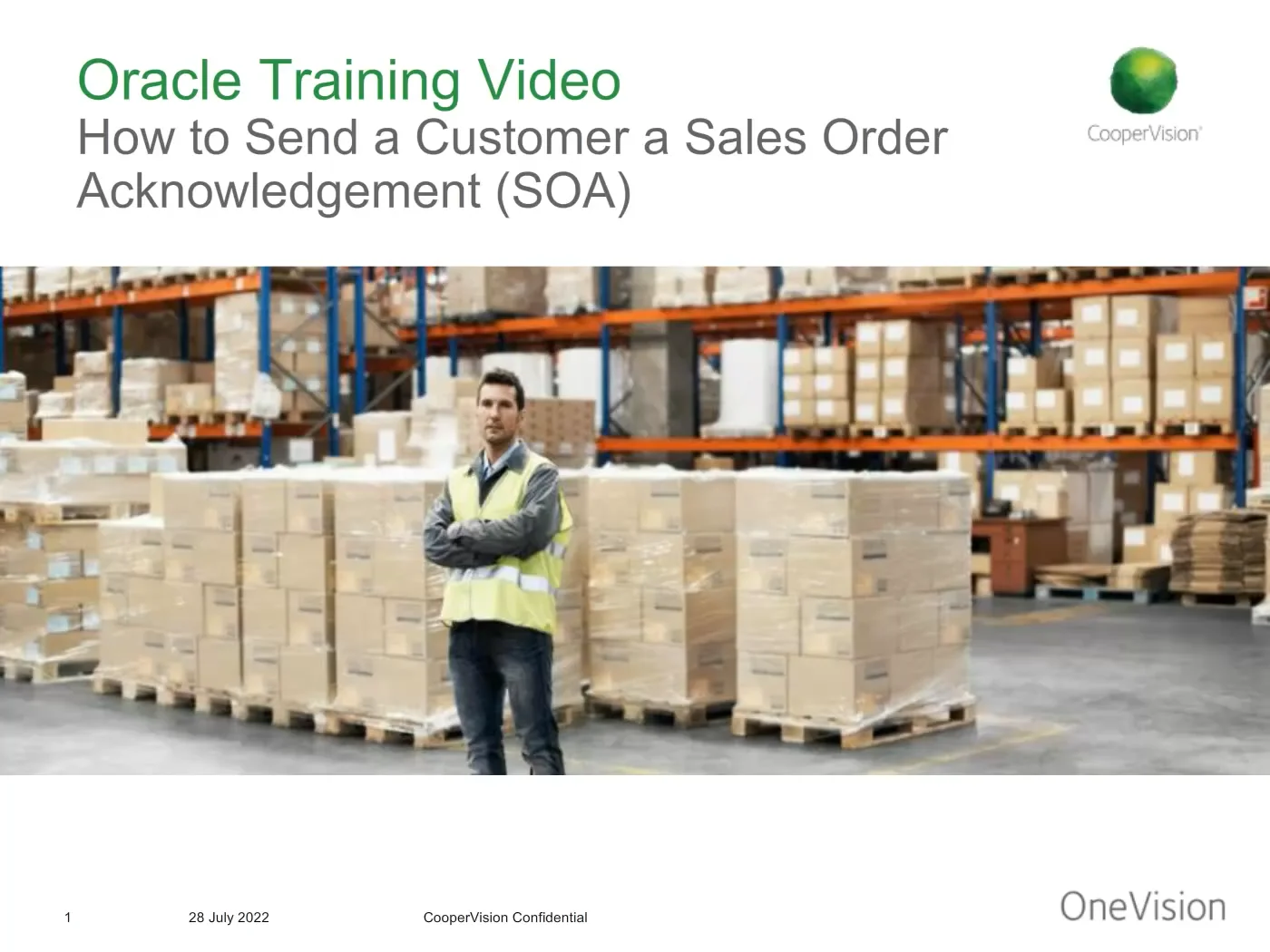 OE11 - OTC - How to Send a Customer a Sales Order Acknowledgement (SOA ...