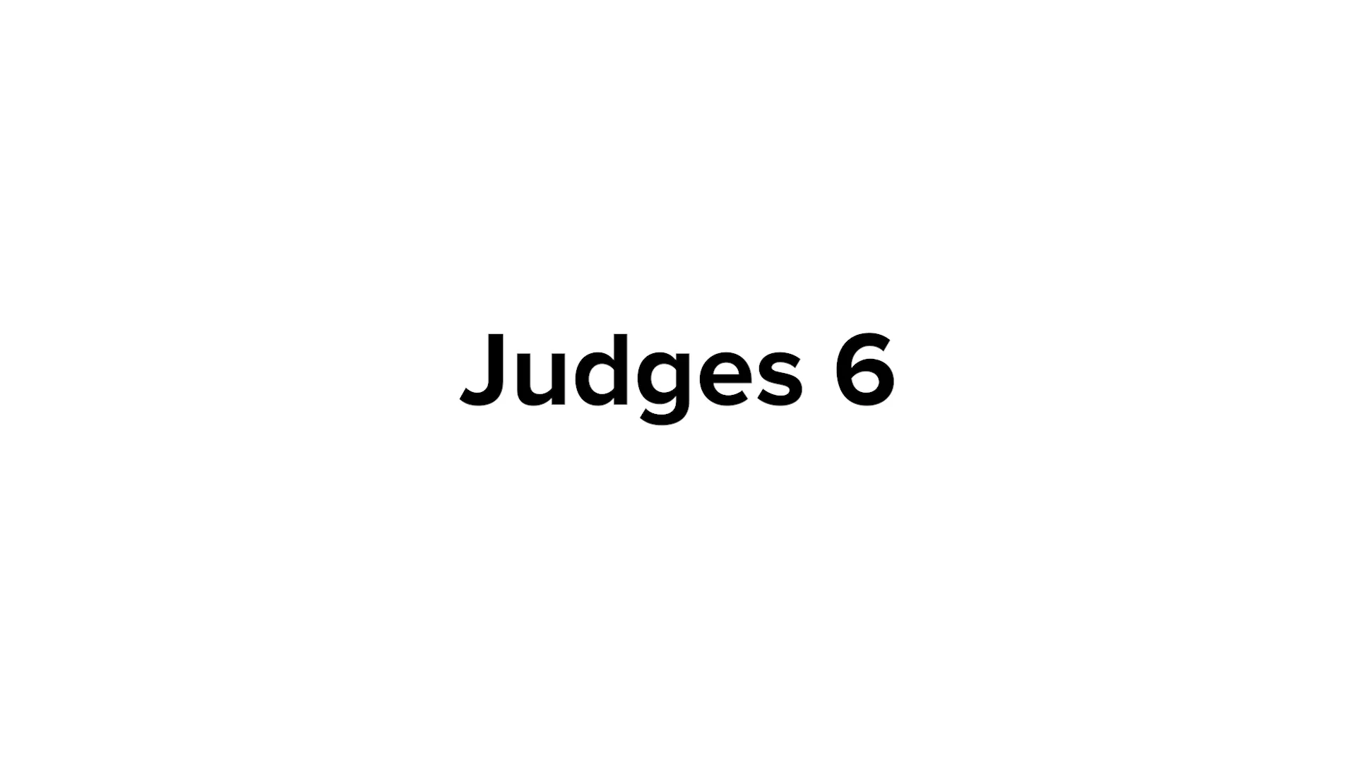 Judges 6 on Vimeo