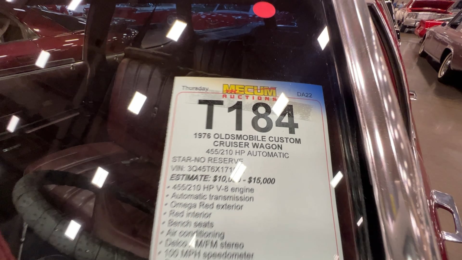 1976 Oldsmobile Custom Cruiser Wagon | T184 | Dallas 2022