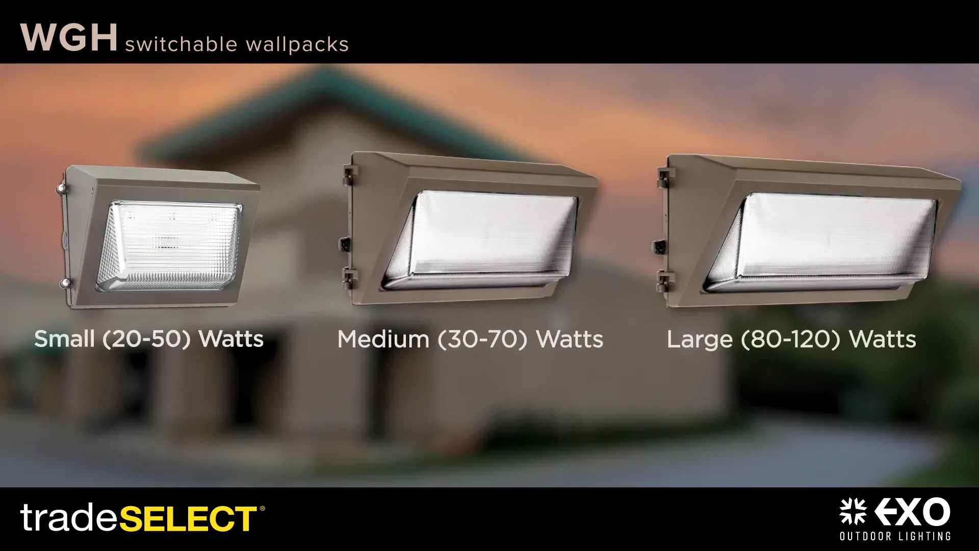tradeSELECT Wallpacks by EXO Outdoor Lighting