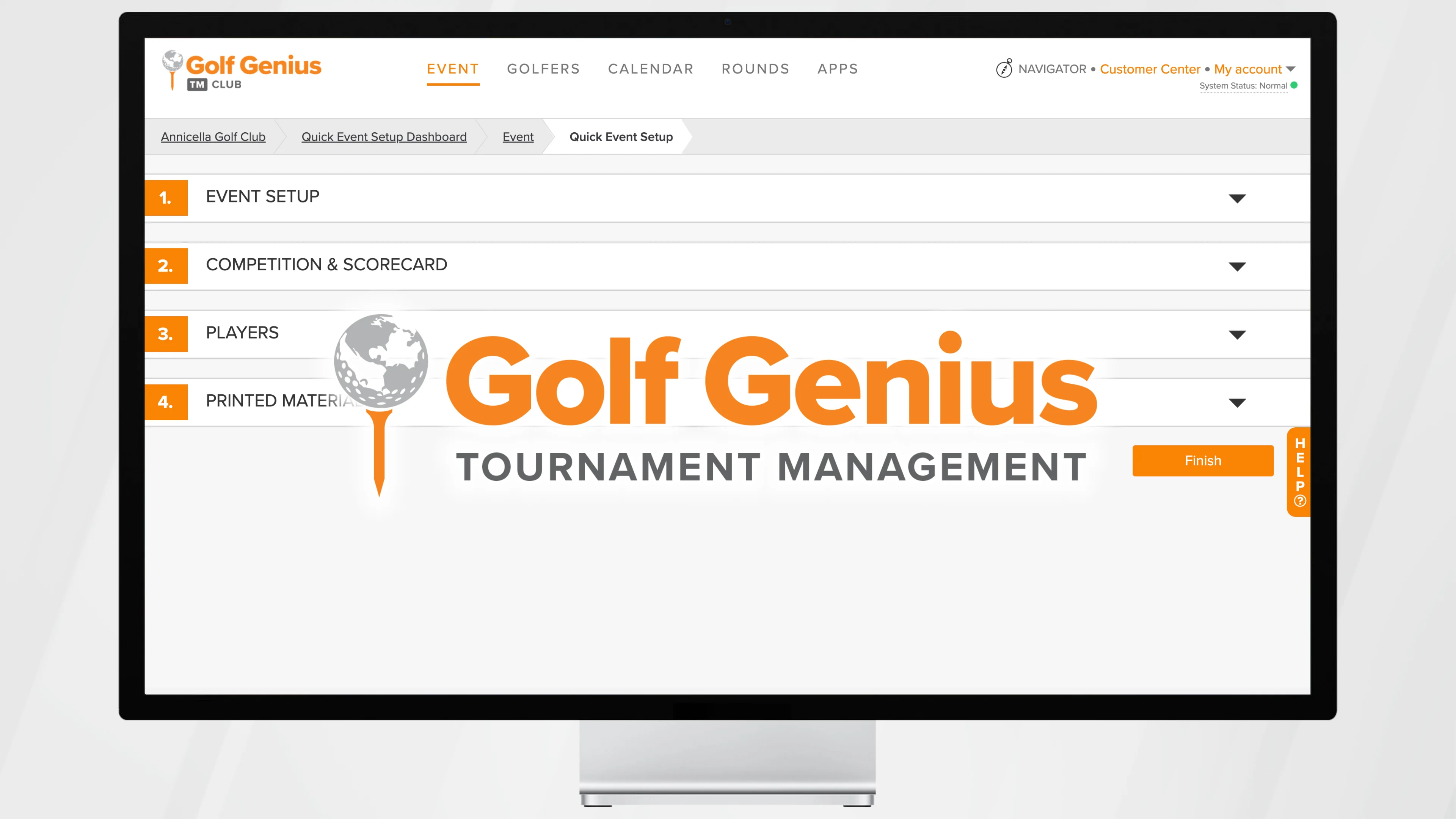Quick Event Setup - Golf Genius TM
